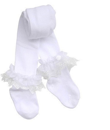 Ciorapei albi eleganti | AfyBaby